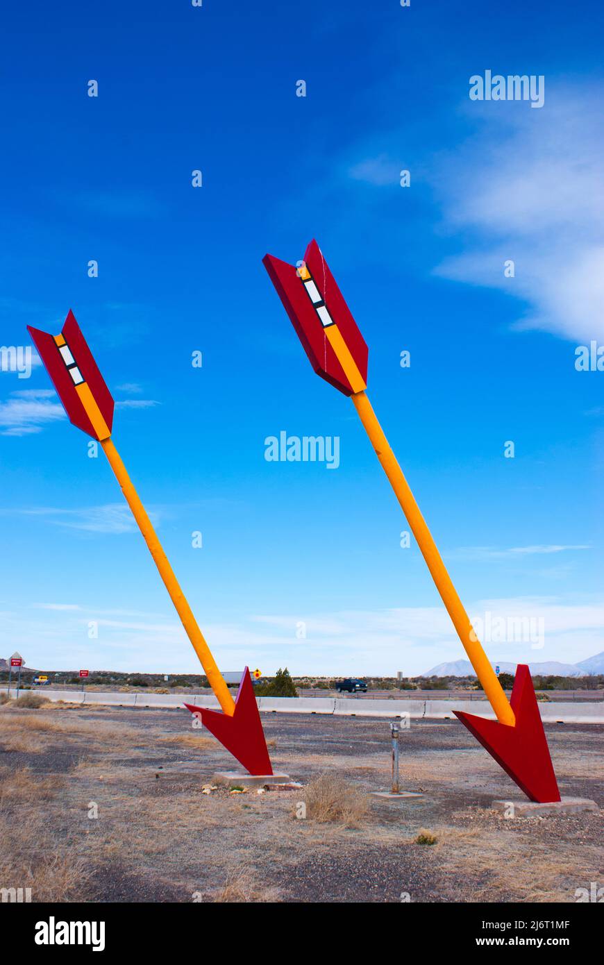 Twin Arrows in Arizona Stock Photo - Alamy