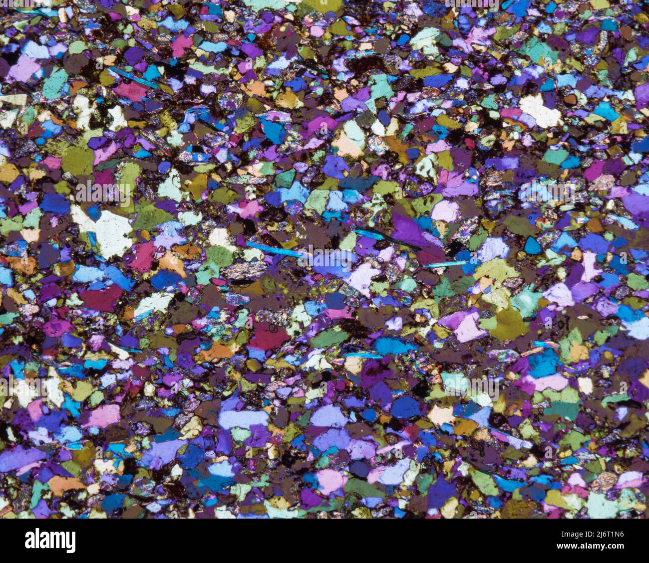 Bunter sandstone, light micrograph Stock Photo - Alamy
