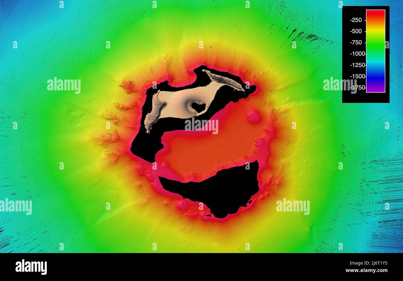 Mapping of Tongan island Hunga Tonga Hunga Haâ€™apai Stock Photo - Alamy