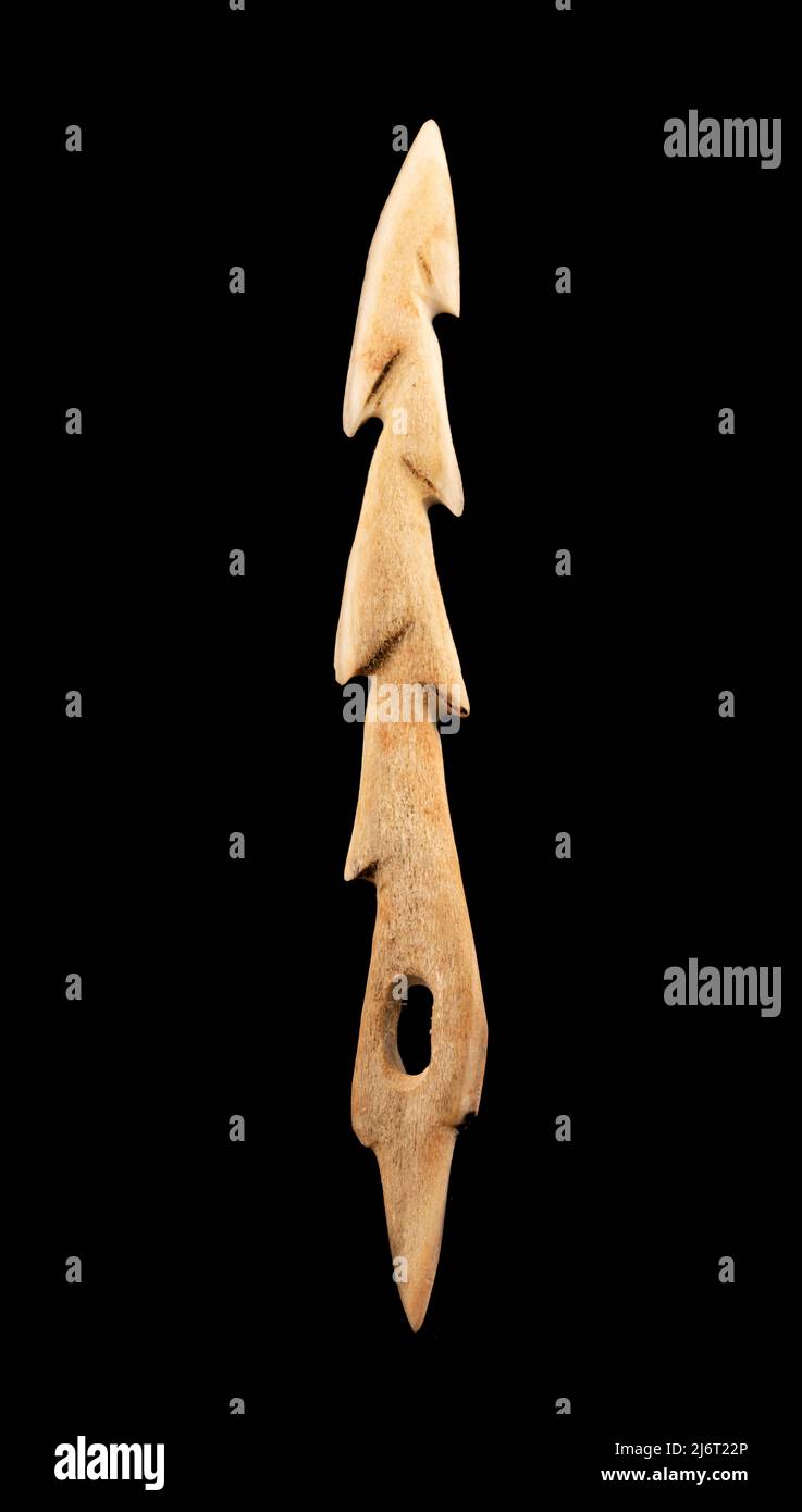 Prehistoric harpoon replica Stock Photo - Alamy