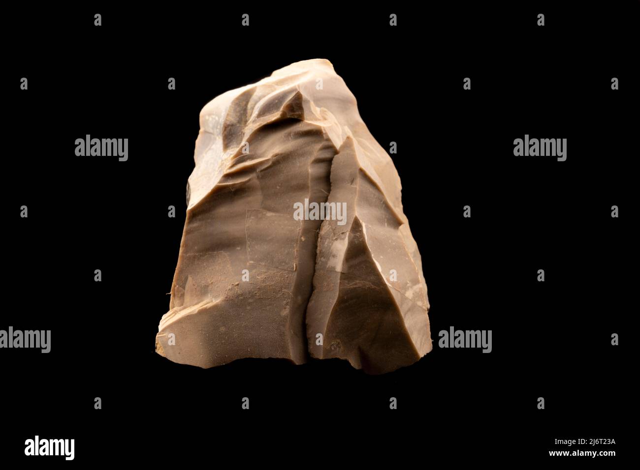 Technique for creating a flint tool Stock Photo - Alamy