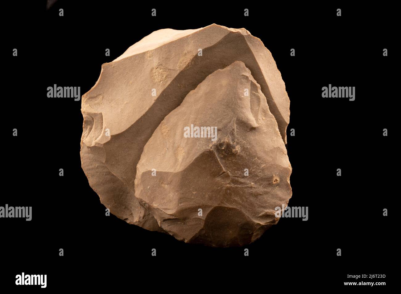 Technique for creating a flint tool Stock Photo - Alamy