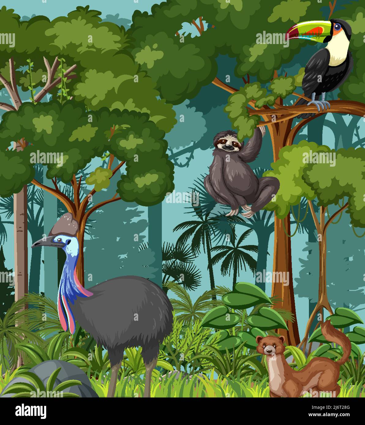 The Jackal House Scene Clipart