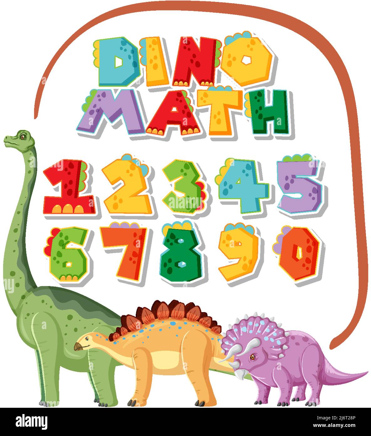 Counting number 0 to 9 for kids illustration Stock Vector Image & Art ...