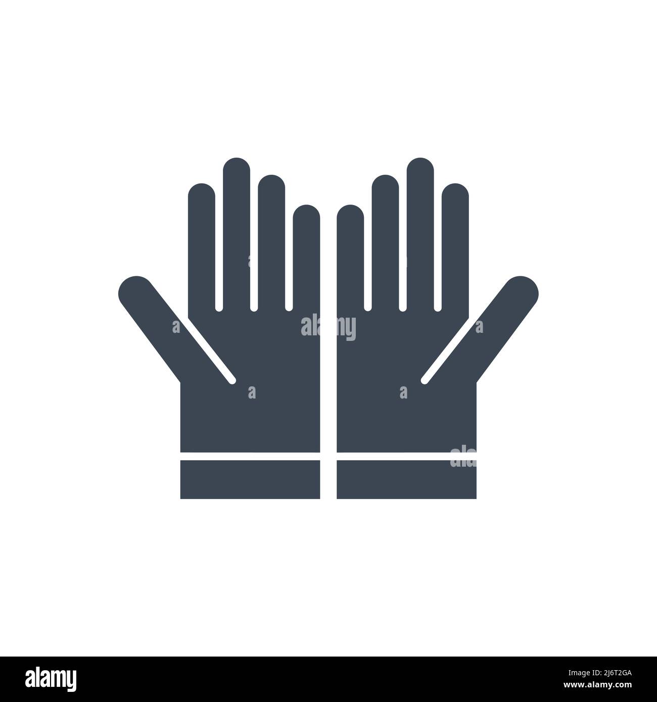 Gloves Related Vector Glyph Icon. Gloves sign. Isolated on White ...