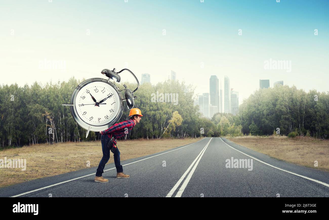 Construction contract deadline Stock Photo - Alamy