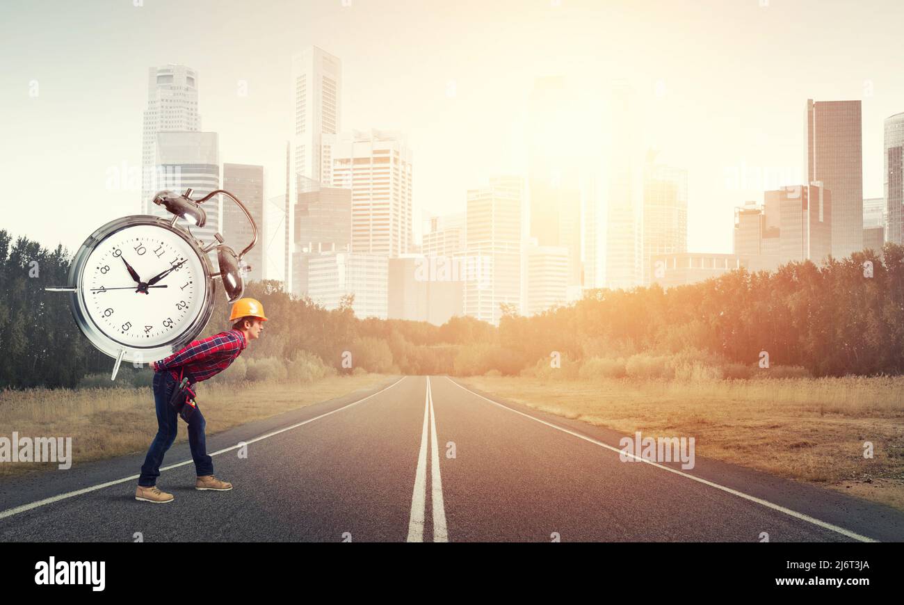 Construction contract deadline Stock Photo - Alamy