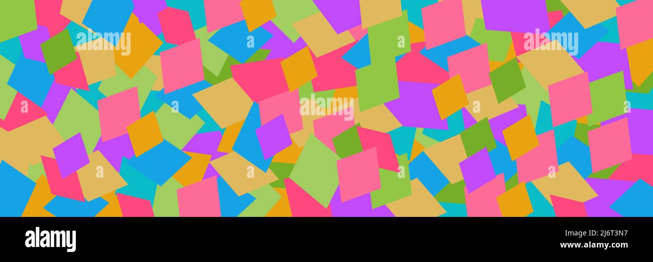 Colorful Horizontal Background Various Colors Shapes Stock Photo - Alamy