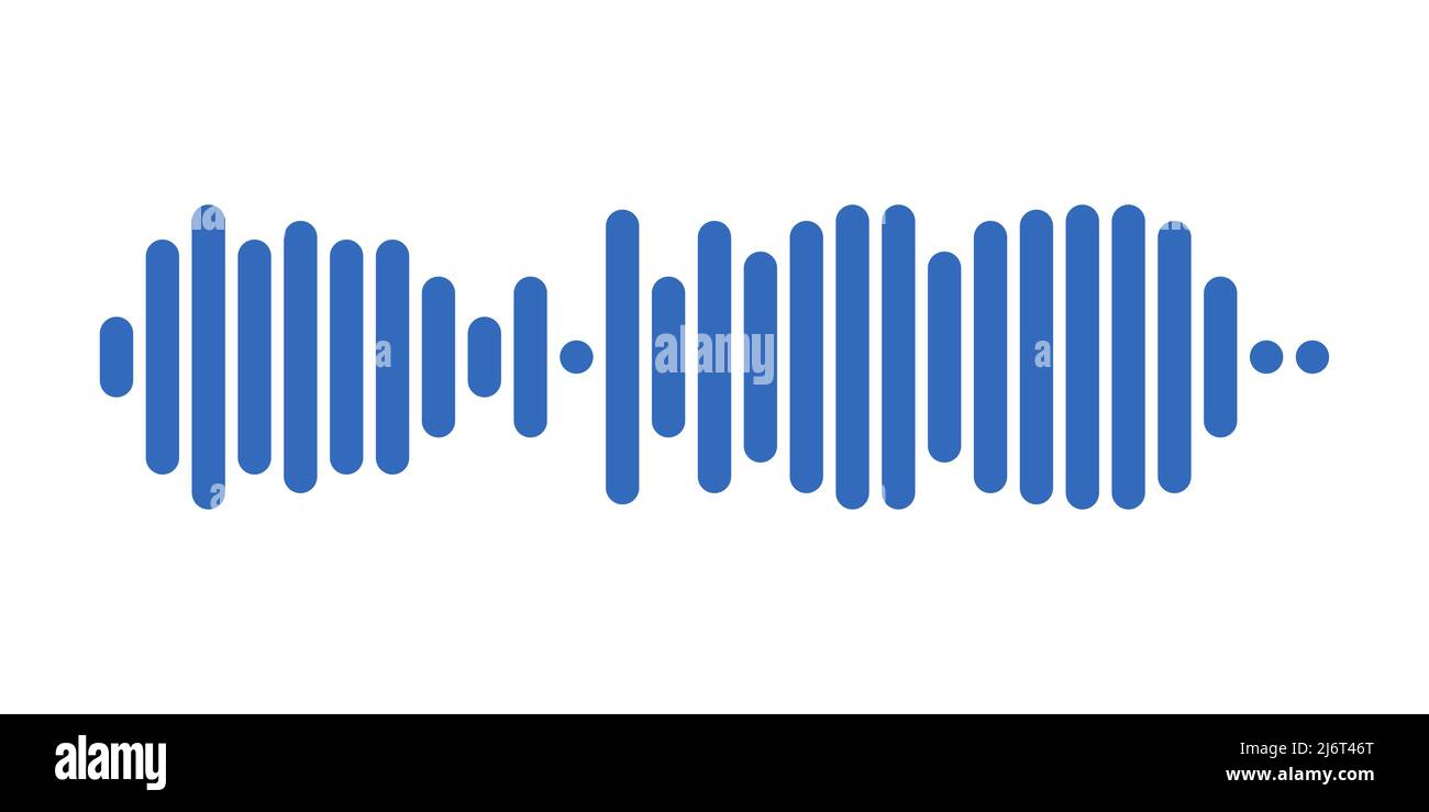 Recording of audio message template. UI element of audio record for ...