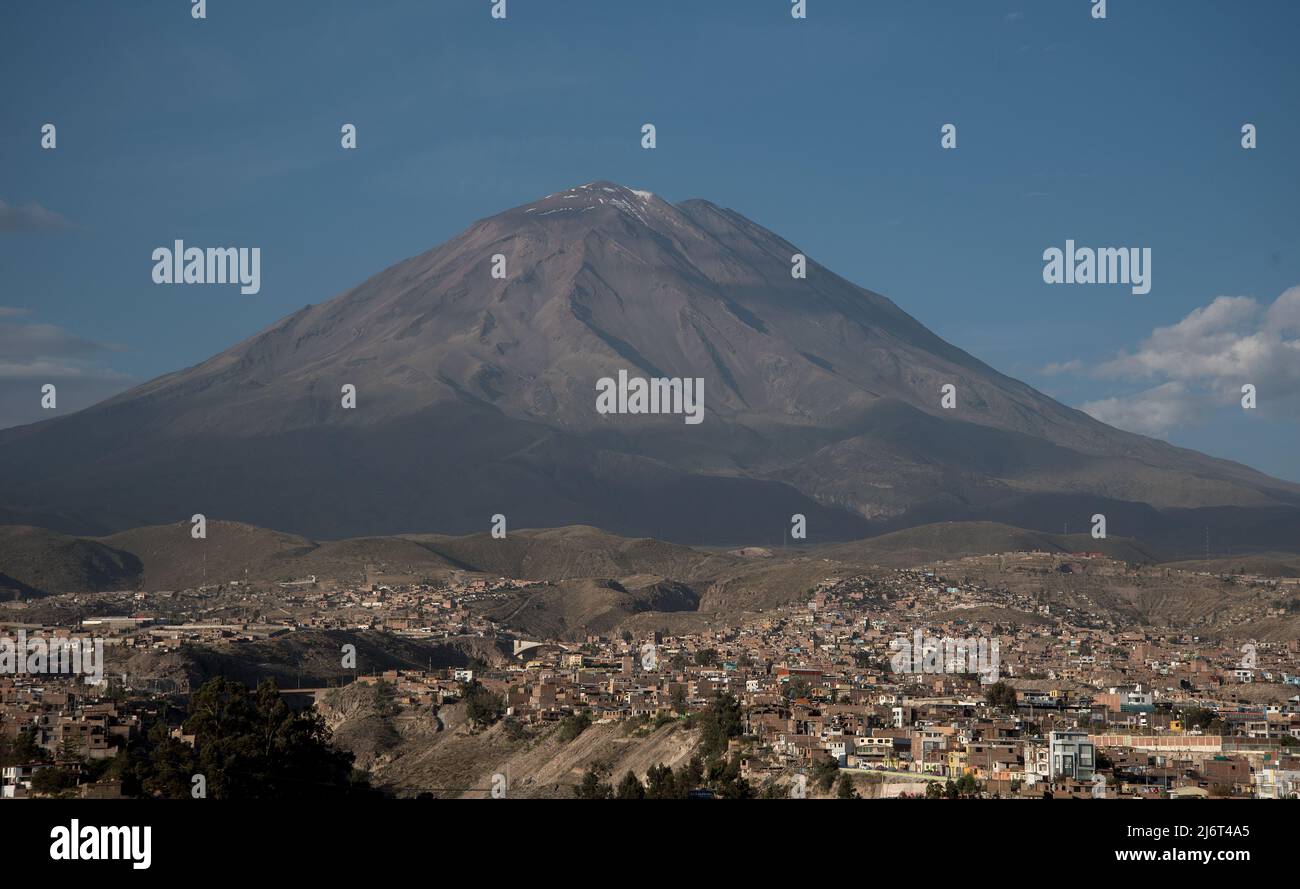 Misti Volcano in Arequipa Stock Photo - Alamy