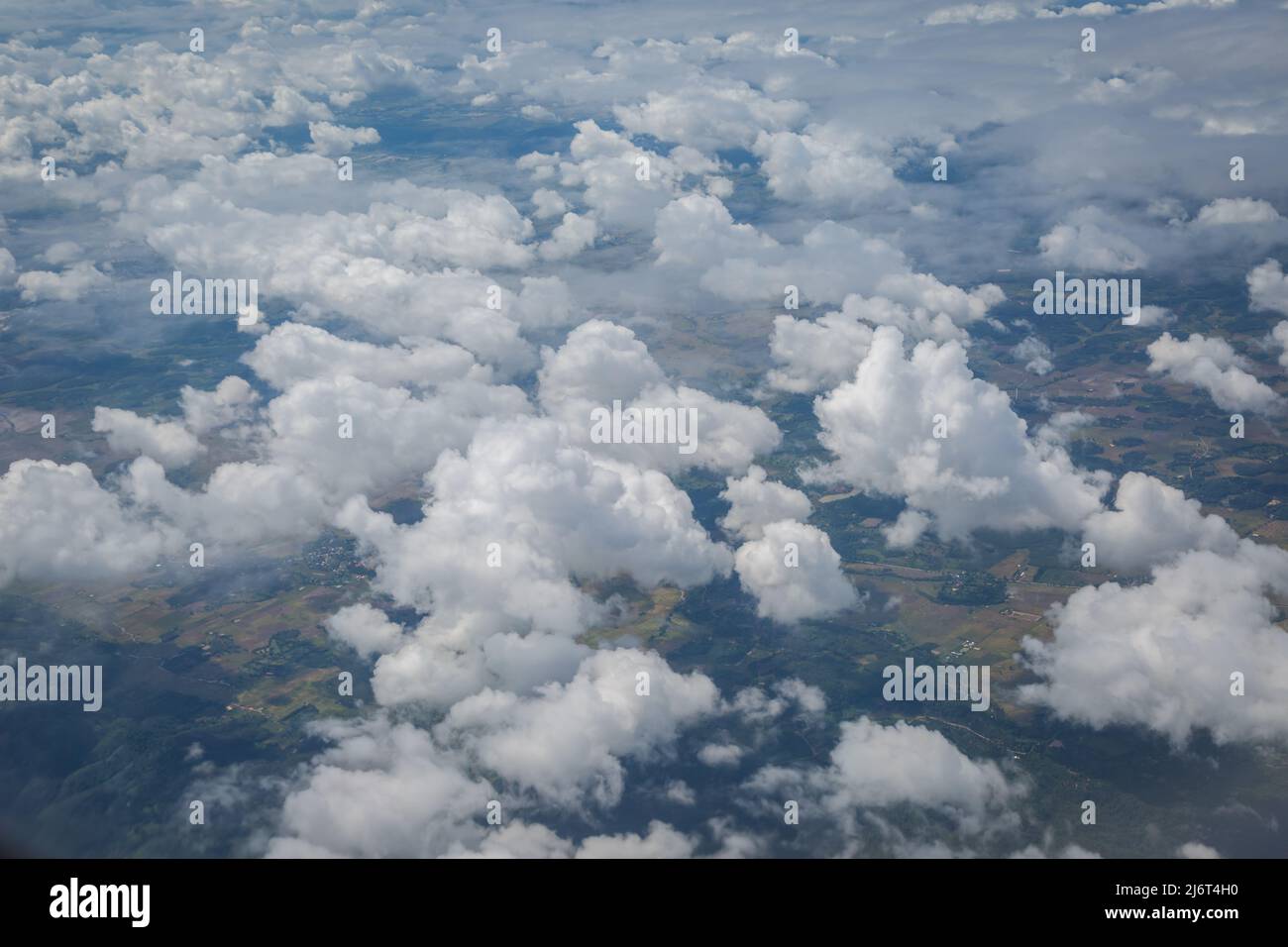 sky and clouds view from airplan background Stock Photo - Alamy