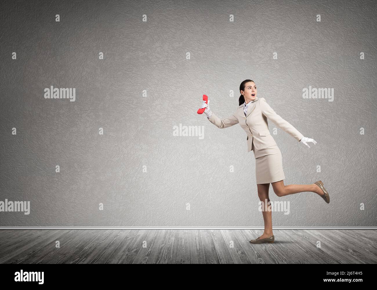 Run away from something hi-res stock photography and images - Alamy