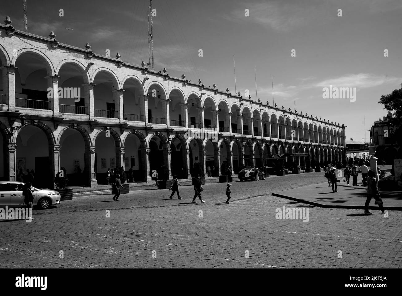 Travel destination plaza Black and White Stock Photos & Images - Alamy