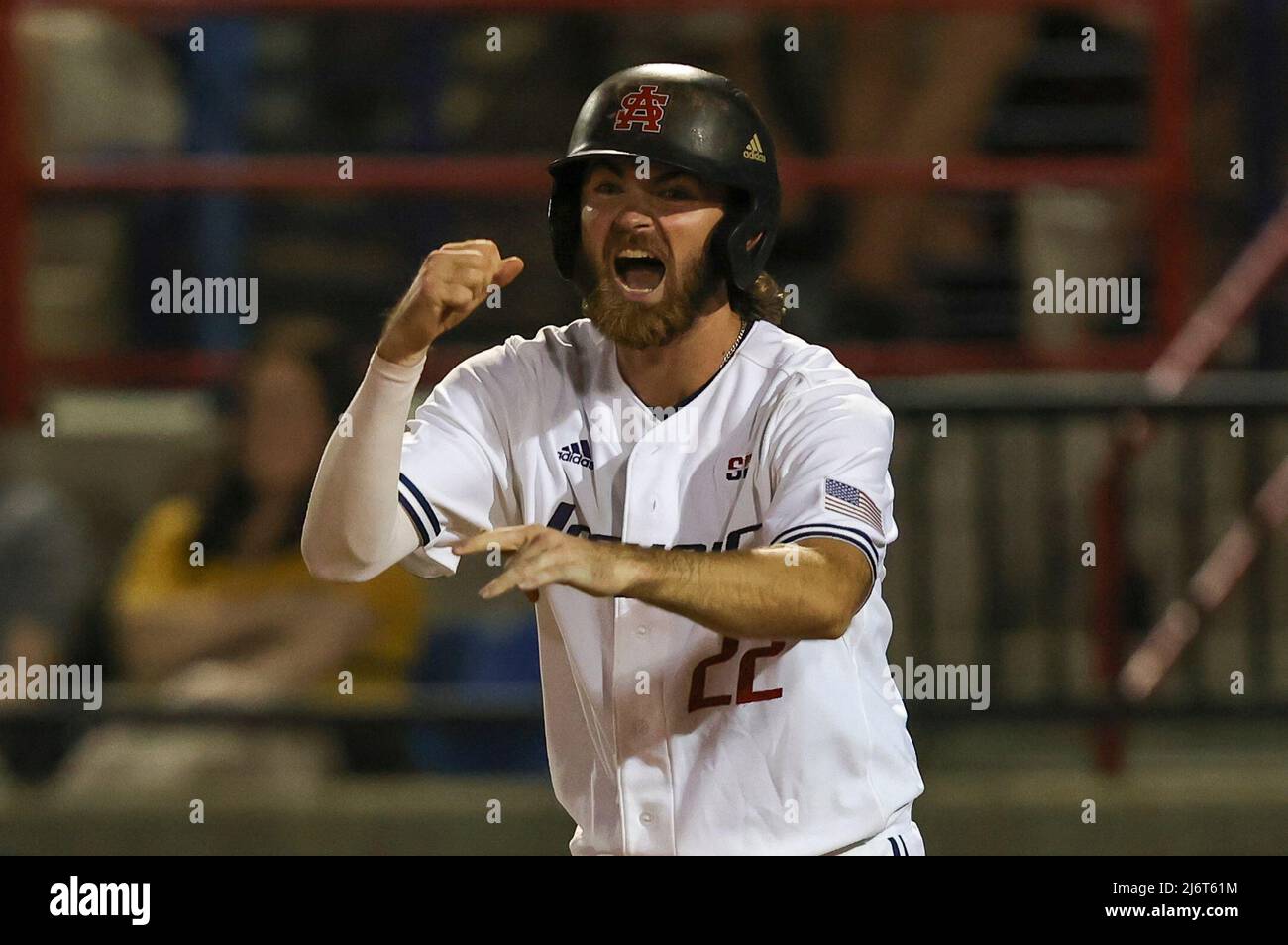 May 03, 2022: South Alabama infielder Hunter Stokes (22) celebrates a ...