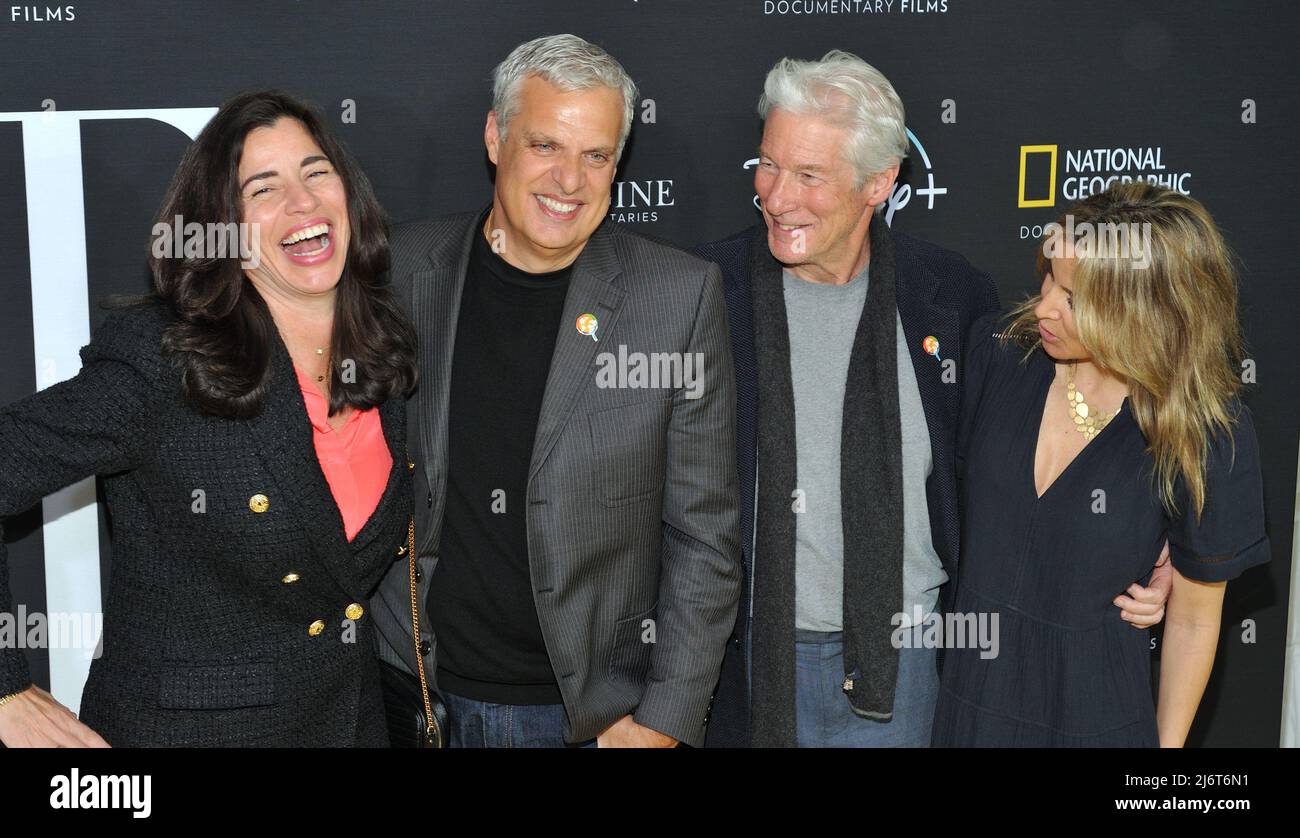 L-R: Sandra Ripert, Eric Ripert, Richard Gere and Alejandra Silva ...