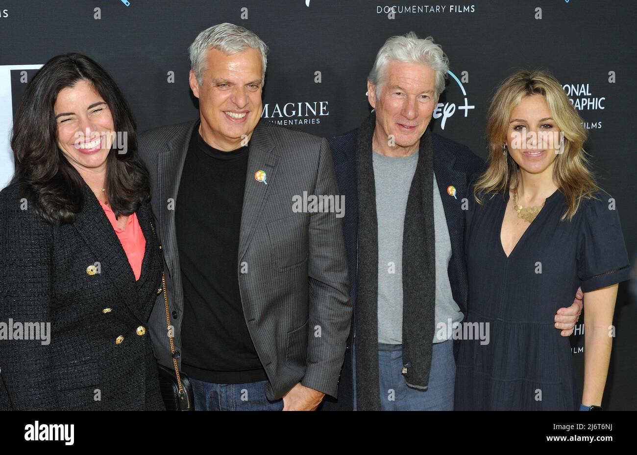 L-R: Sandra Ripert, Eric Ripert, Richard Gere and Alejandra Silva ...
