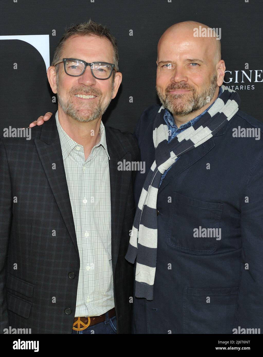 L-R: Ted Allen and Barry Rice attend the NY premiere of We Feed People ...