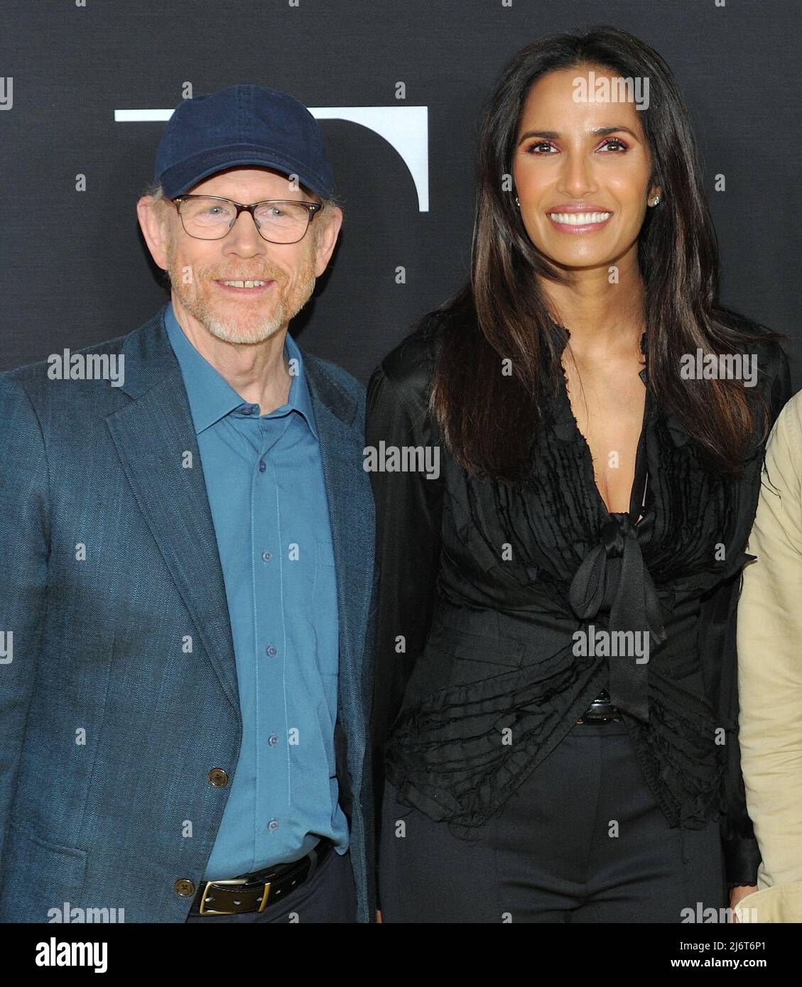 L-R: Ron Howard and Padma Lakshmi attend the NY premiere of We Feed ...