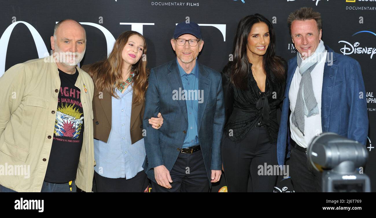 L-R: José Andrés, Drew Barrymore, Ron Howard, Padma Lakshmi and Marc ...