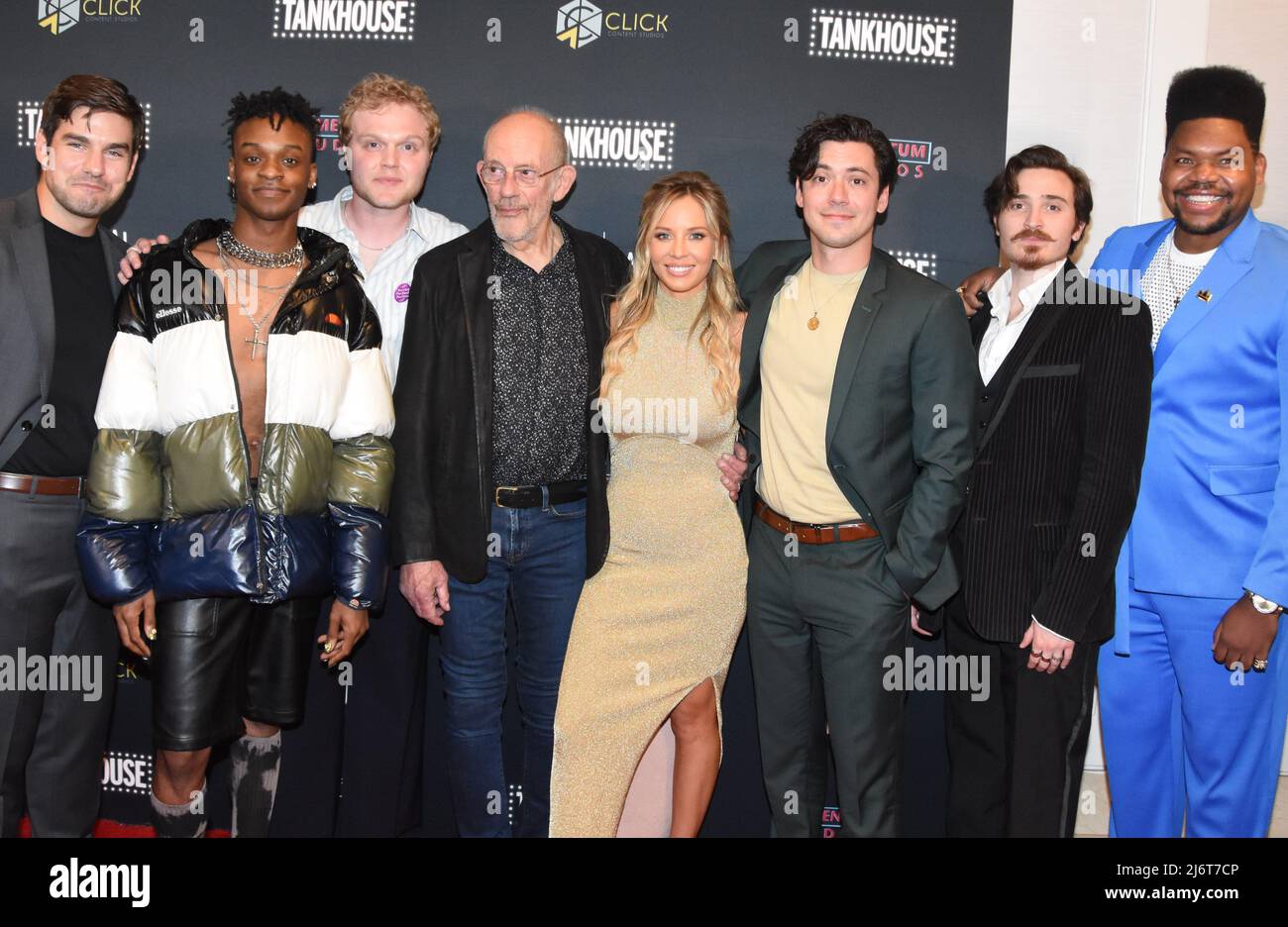 West Hollywood, California, USA 3rd May 2022 (L-R) Actor Alex Esola ...