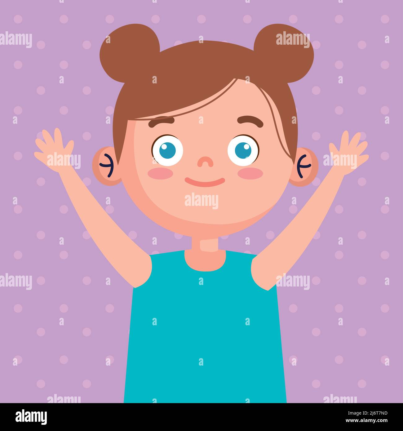 little girl celebrating Stock Vector Image & Art - Alamy