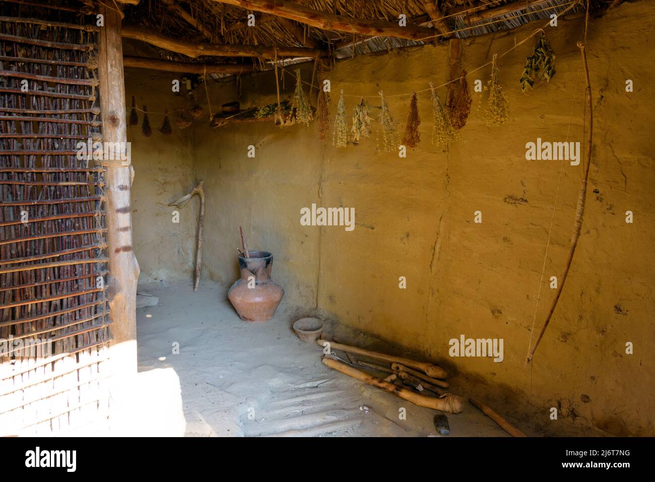 Inside the Neolithic lakeside Settlement of Dispilio, at lake Orestiada ...