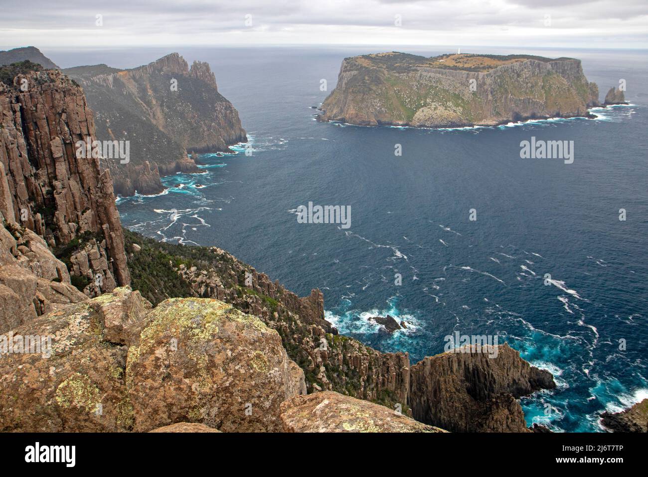 Cape Pillar and Tasman Island Stock Photo - Alamy