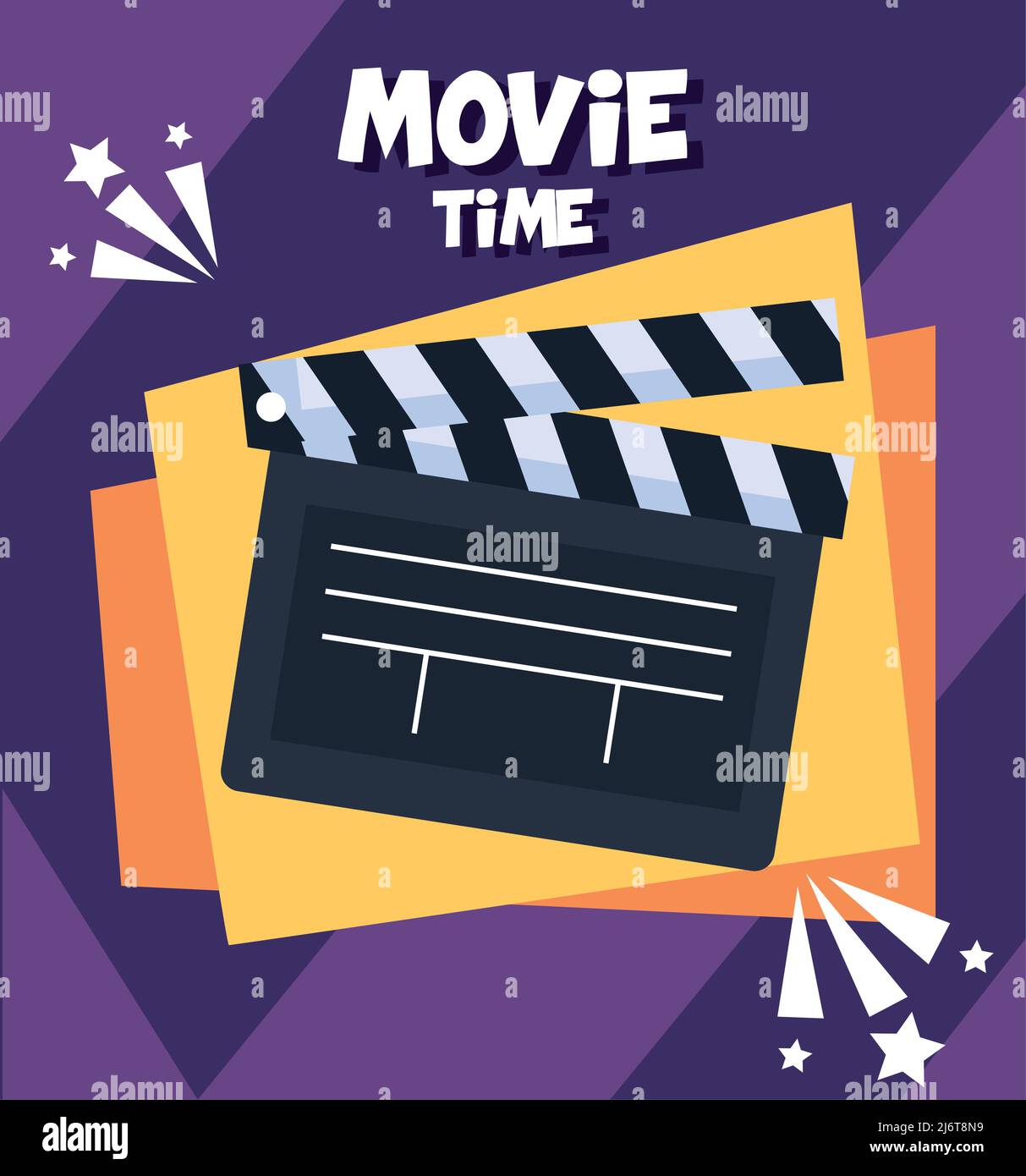 Movie clapper text time hi-res stock photography and images - Alamy