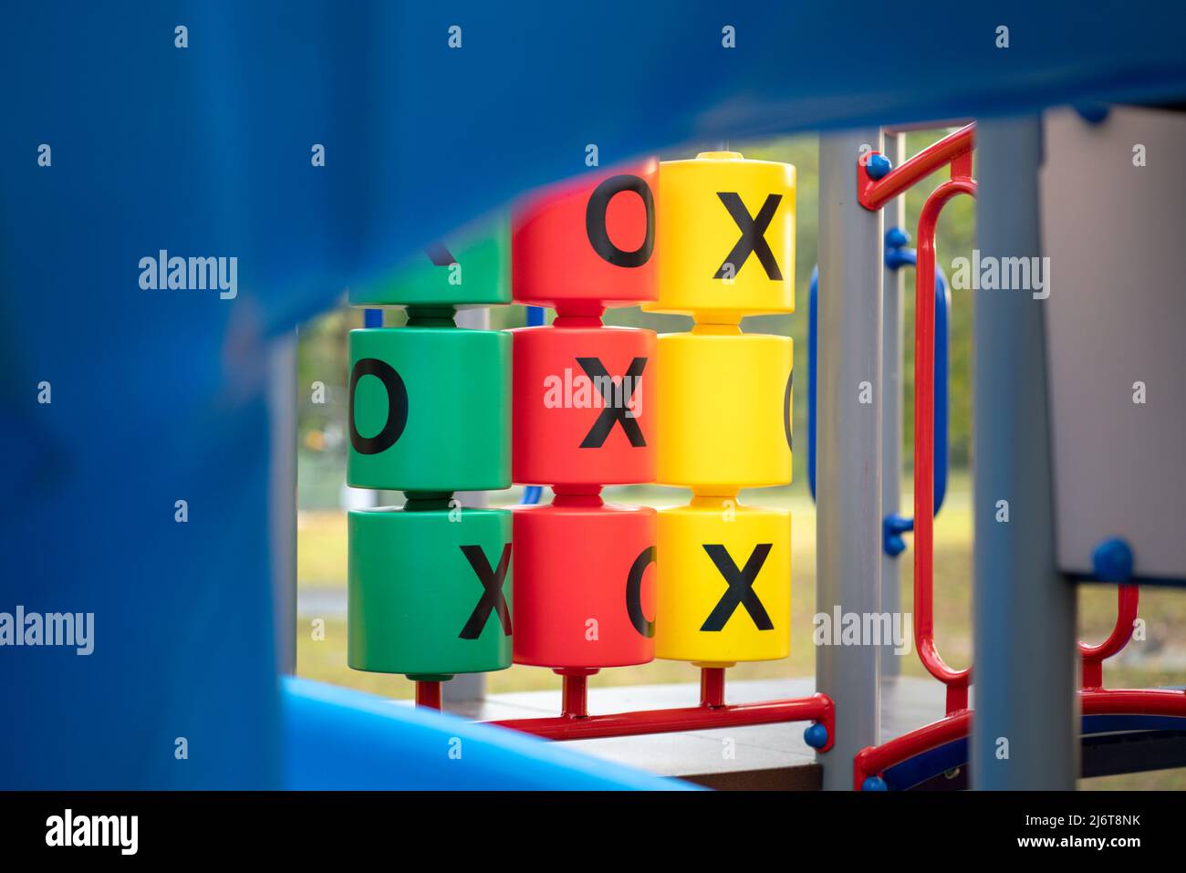 Colorful Tic Tac Toe on a children playground Stock Photo - Alamy