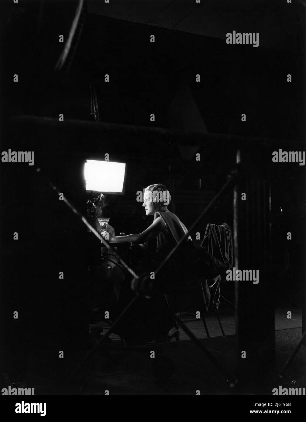 SALLY EILERS on set candid during filming of WALLS OF GOLD 1933 ...