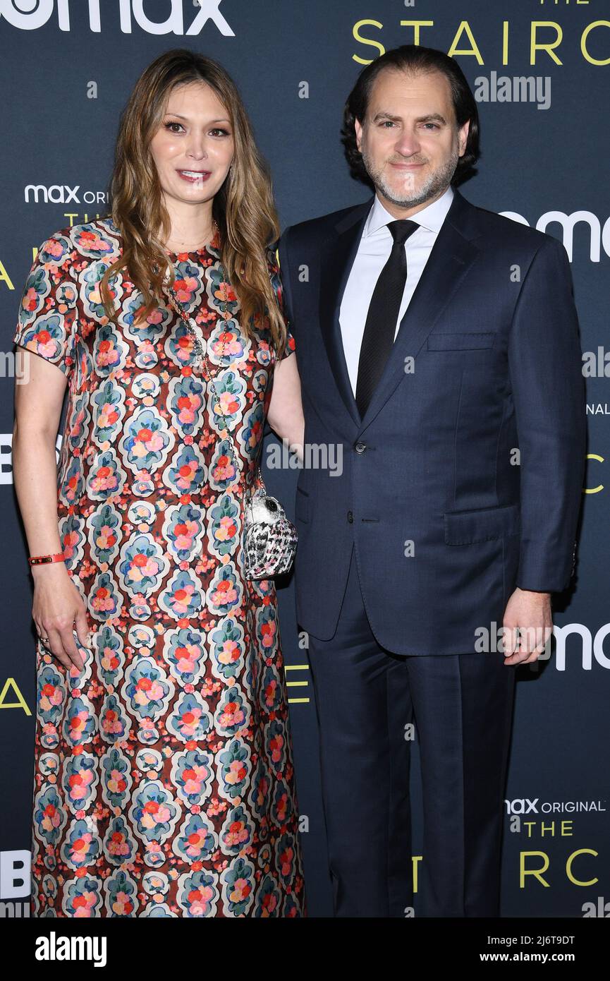 New York, NY, May 3, 2022. (L-R) Mai-Linh Lofgren and Michael Stuhlbarg ...