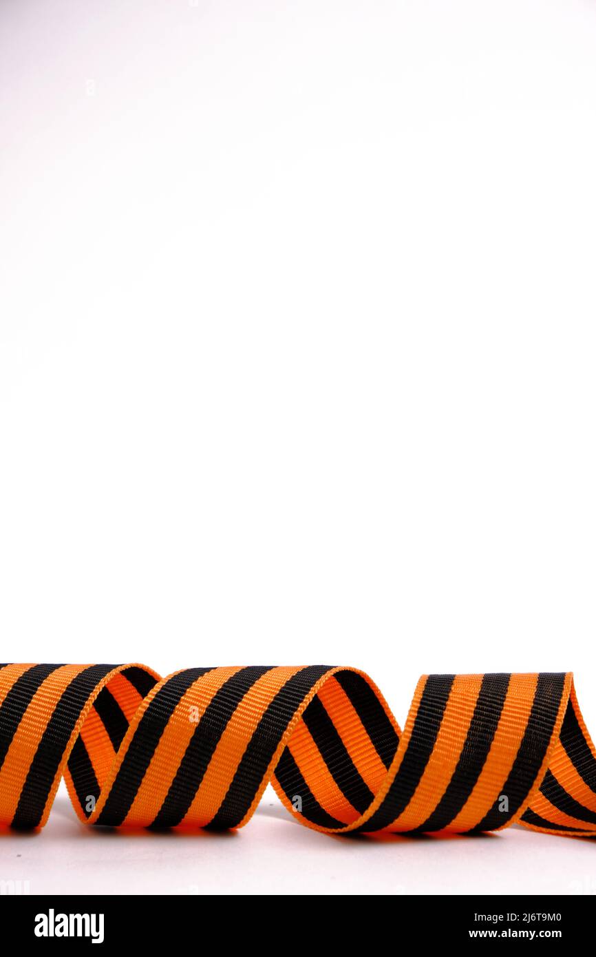 St. George ribbon on white background.Memory and patriotism Stock Photo ...
