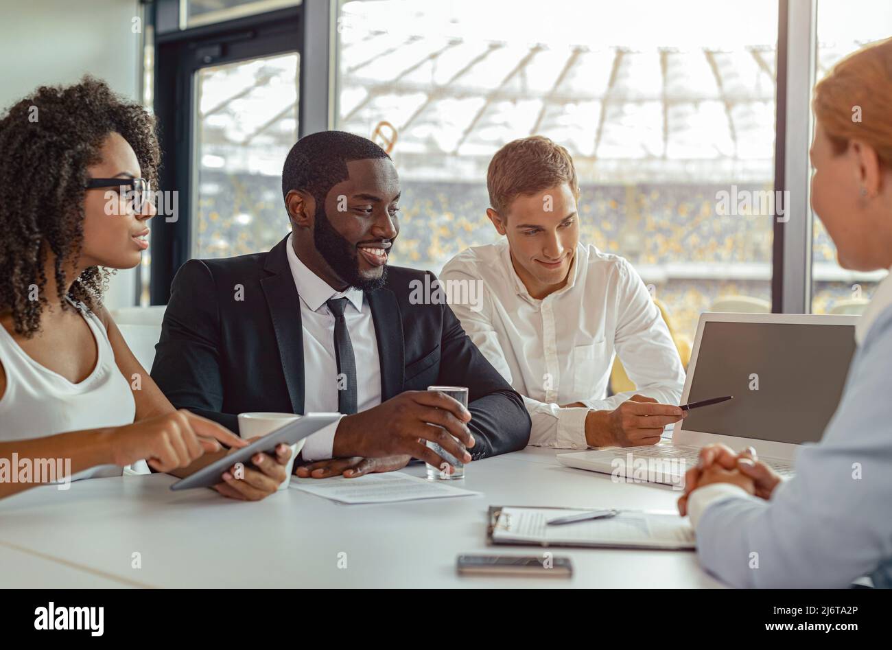 Attitude multiracial hi-res stock photography and images - Alamy