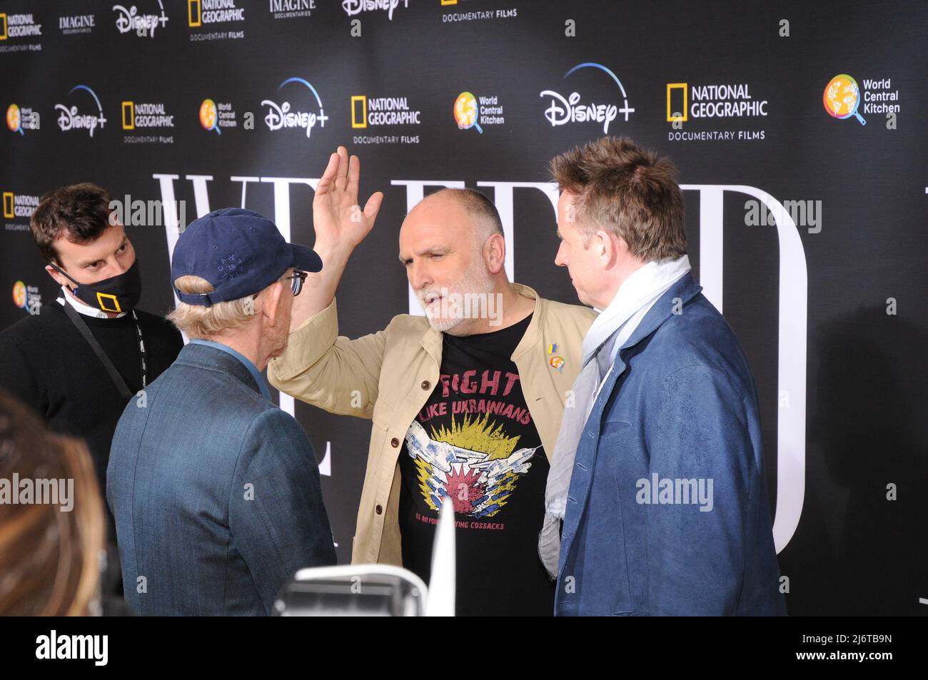 Ron Howard, Jose Andres and Marc Muphy attend the "We Feed People' screening at the SVA Theater ...