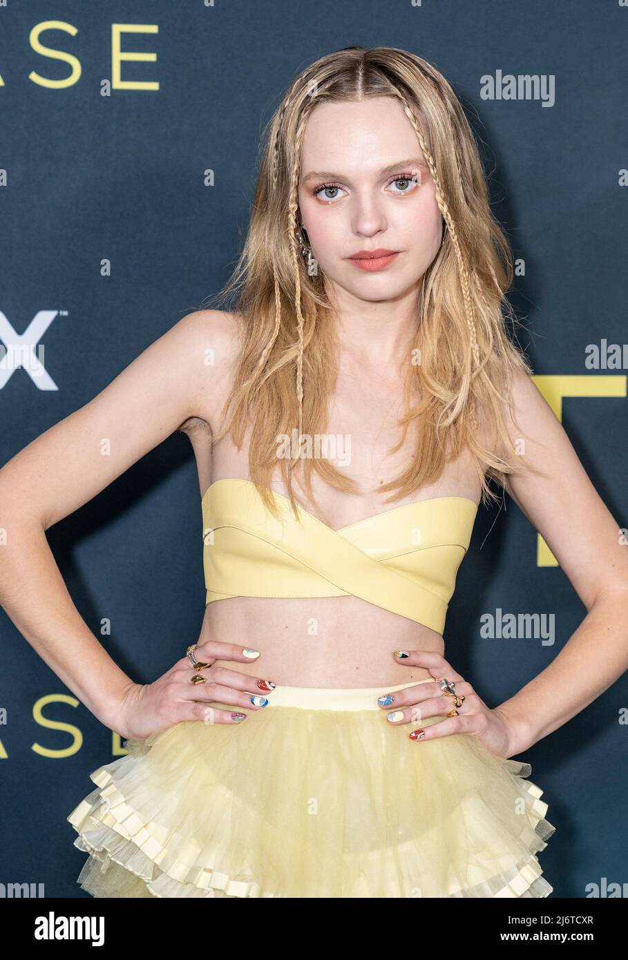 Odessa Young wearing dress by Givenchy attends 'The Staircase' TV show premiere at MoMA in New ...