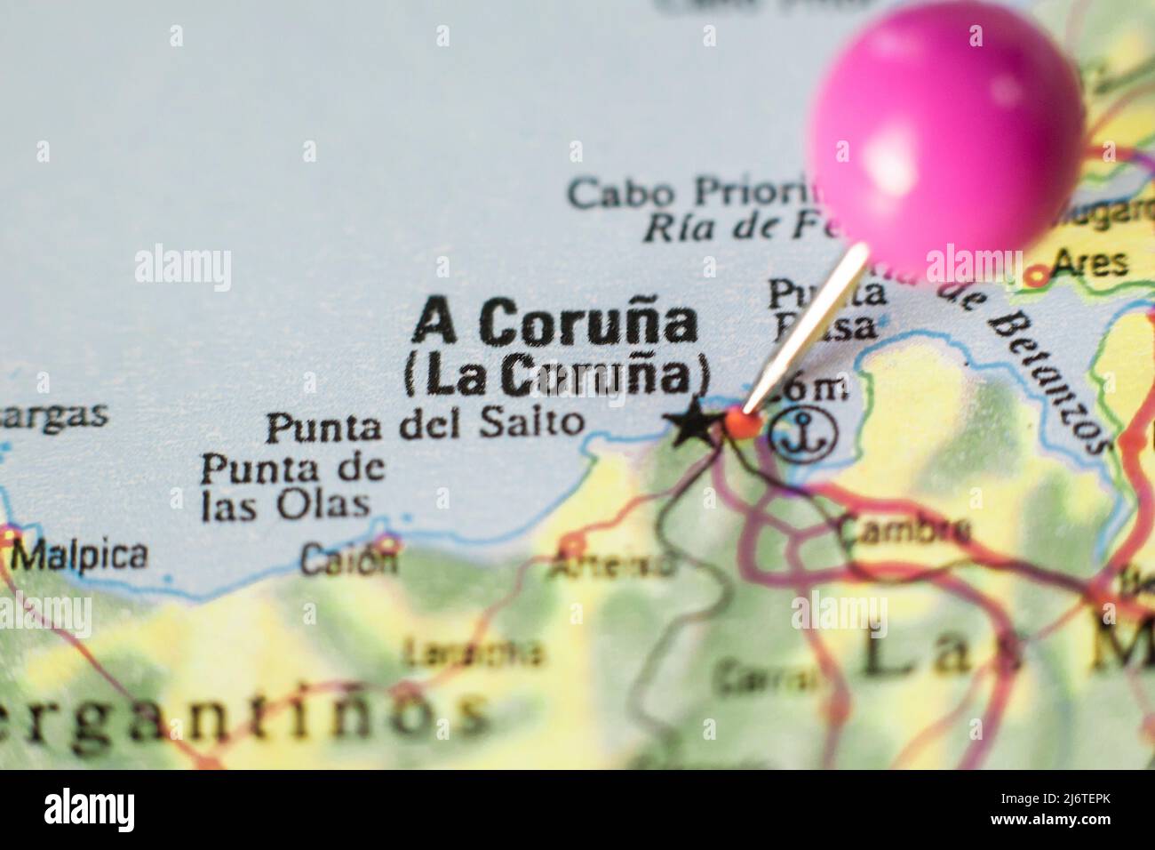 Map of corunna hi-res stock photography and images - Alamy