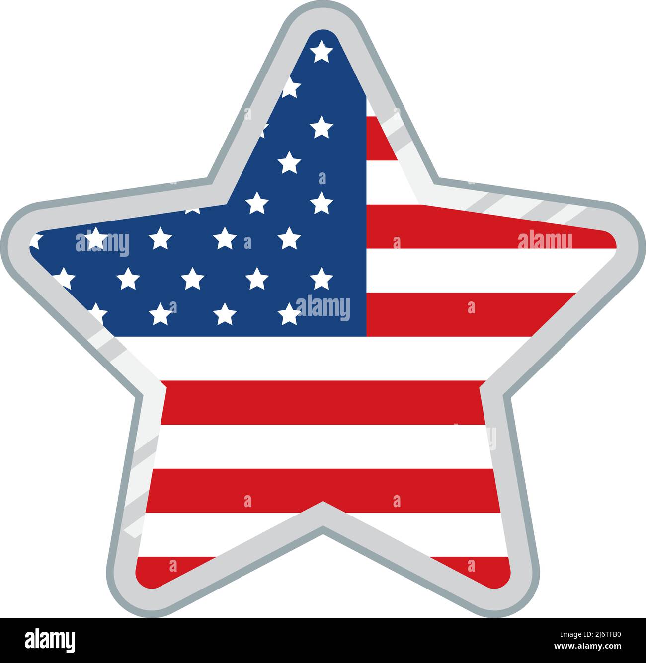 usa flag in star Stock Vector Image & Art - Alamy