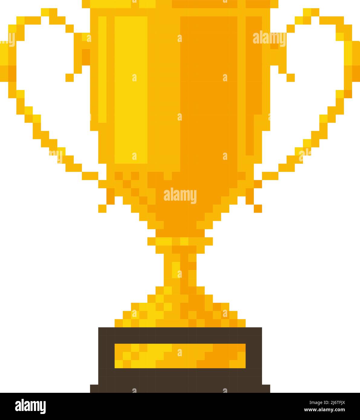 8 bit pixel sports cup. vector illustration Stock Vector Image & Art ...