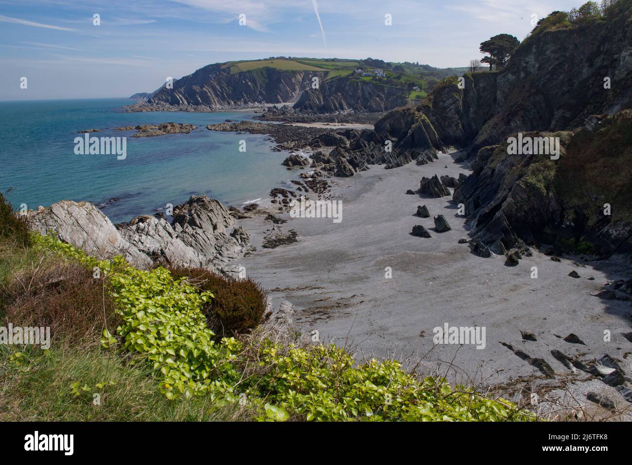 Beach near Lynton Stock Photo - Alamy