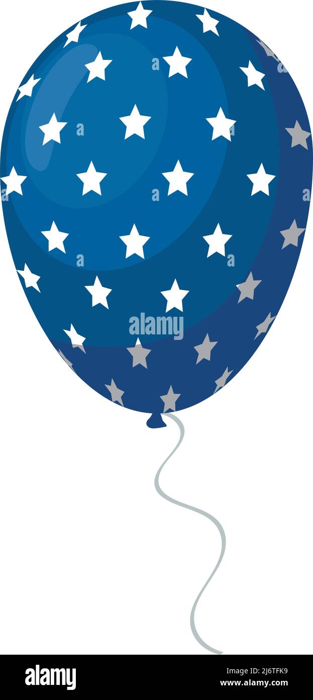 balloon helium with stars Stock Vector Image & Art - Alamy