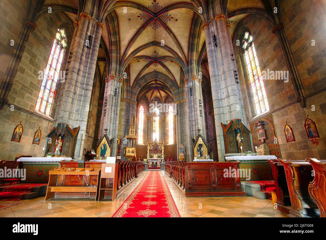 Interior romanesque monastery church hi-res stock photography and ...