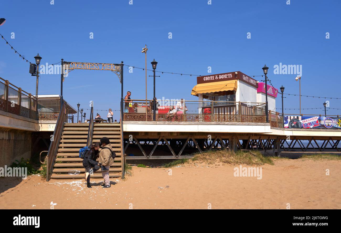 Steps to skegness pier hi-res stock photography and images - Alamy
