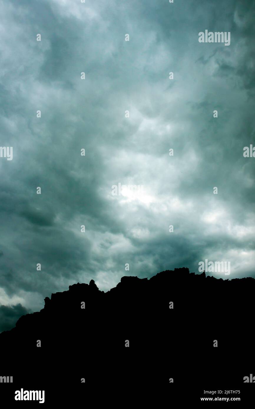 Mountain dark spooky sky hi-res stock photography and images - Alamy