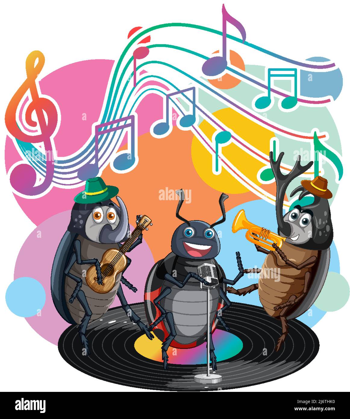 Musical insects Stock Vector Images - Alamy