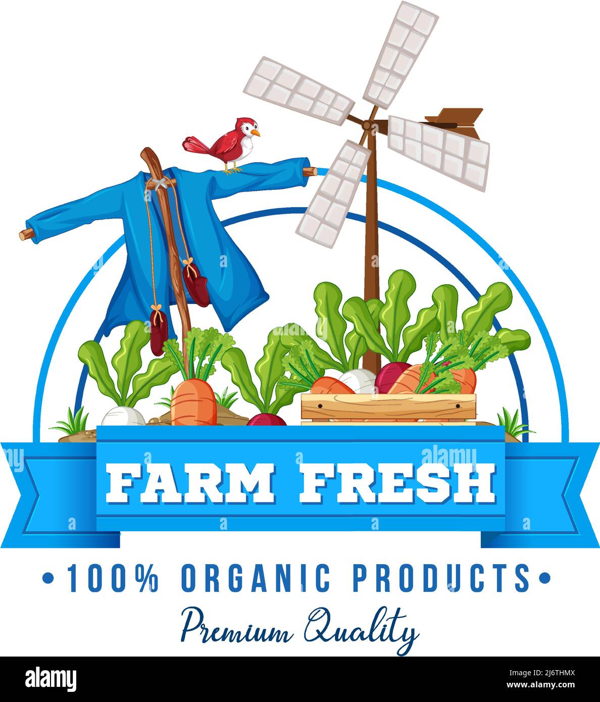 Logo design with fresh vegetables illustration Stock Vector Image & Art ...