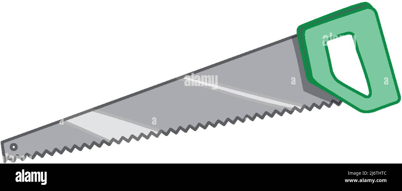 Wood hacksaw cartoon style illustration Stock Vector Image & Art - Alamy
