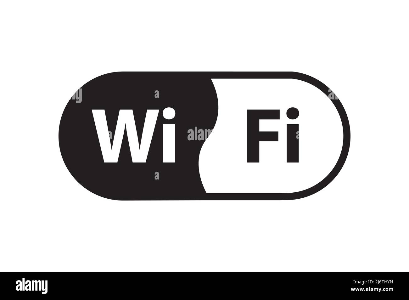Wi Fi symbol signal connection. Vector wireless internet technology ...