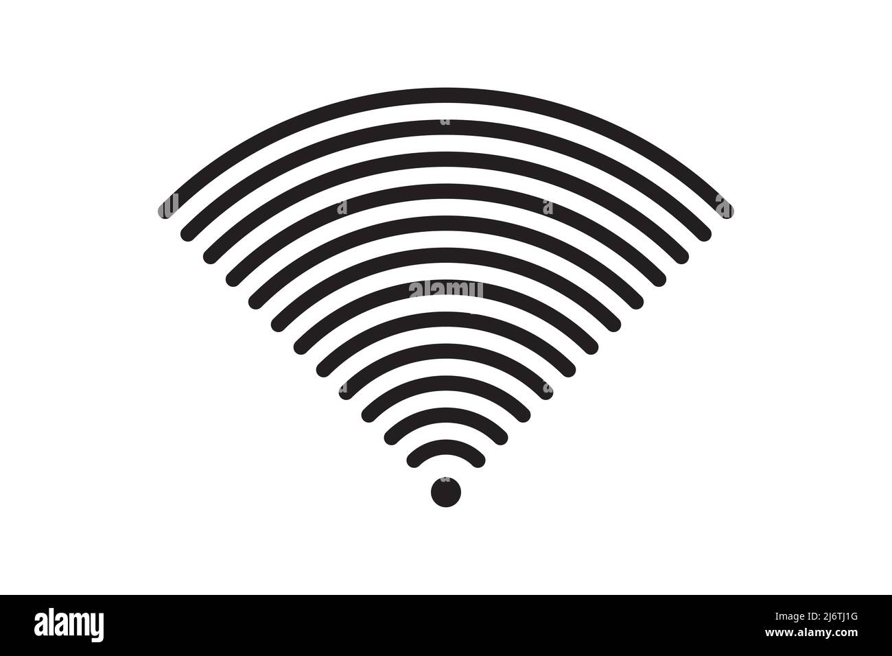 Wi Fi symbol signal connection. Vector wireless internet technology ...