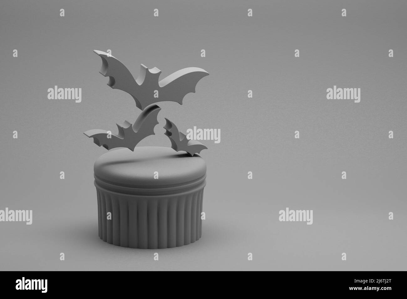 Beautiful abstract illustrations grey Halloween bats symbol icons on a ...