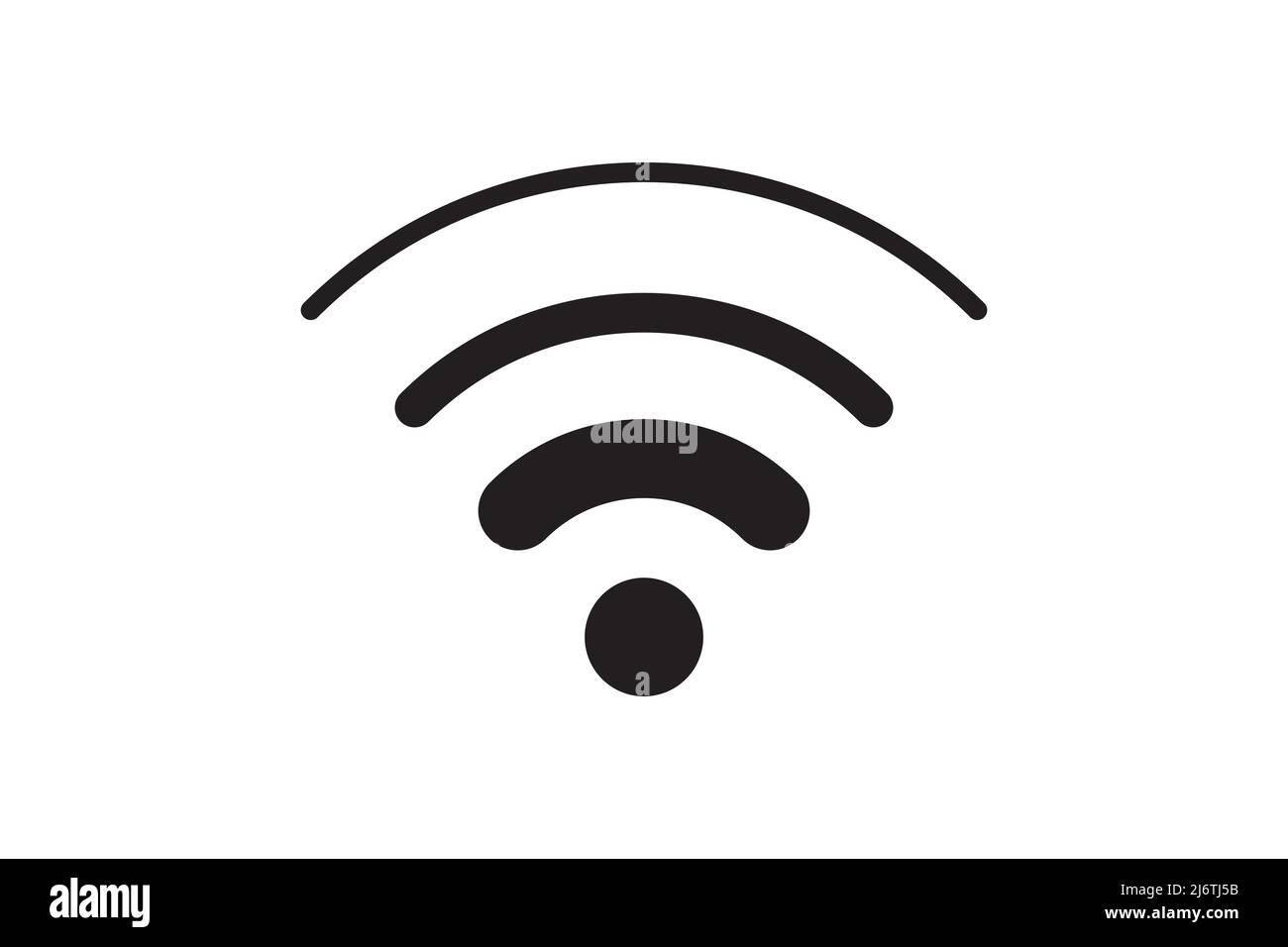 Wi Fi symbol signal connection. Vector wireless internet technology ...
